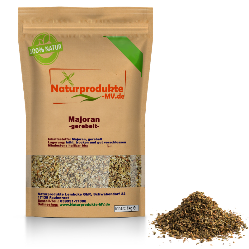 Majoran gerebelt, grün, ägyptisch (1kg), 9,95