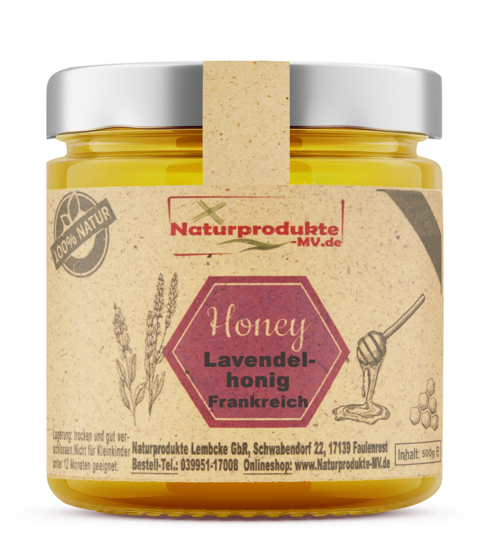 Lavendelhonig Frankreich (500g) franz.Lavendel Honig, 12,95